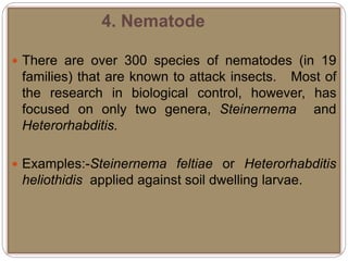 Role of biological control agent in crop protection | PPTX
