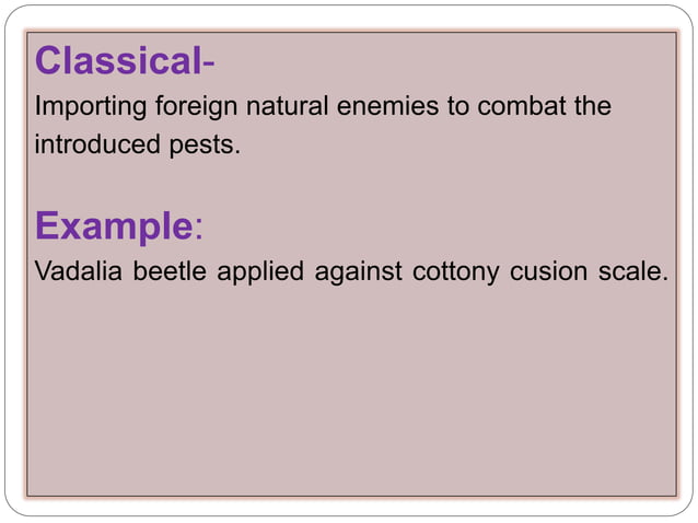 Role of biological control agent in crop protection | PPTX | Beekeeping | Hobbies & Interests