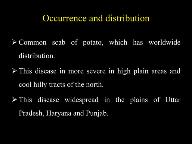 Common Scab of Potato | PPTX