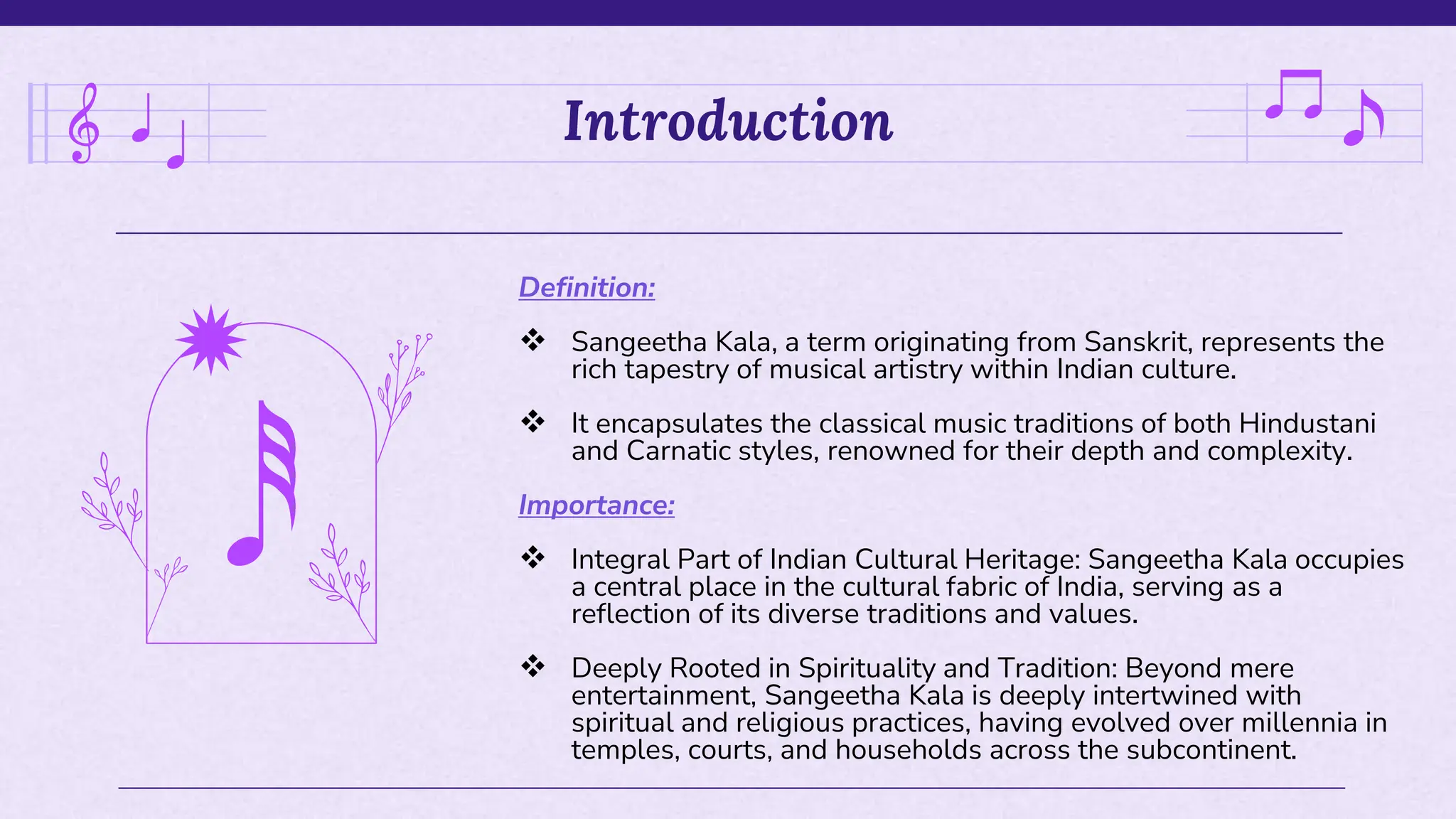 Sangeethakala ppt for the history and types of indian music | PPTX