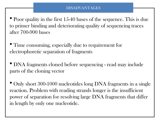 sanger method of dna sequencing in biology | PPT