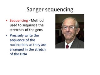 Sanger sequencing | PPTX