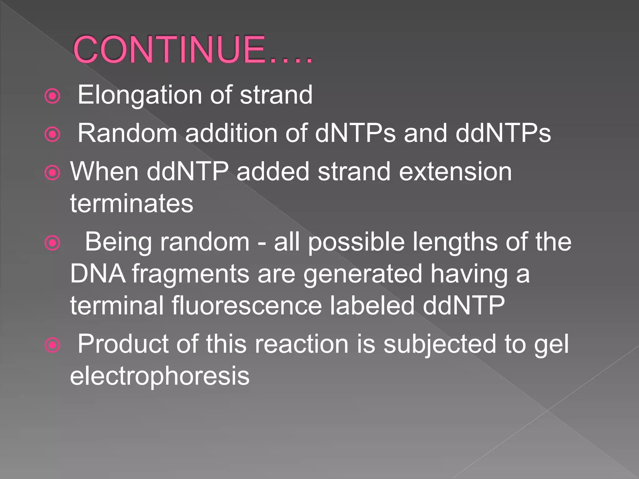 Sanger sequencing | PPTX