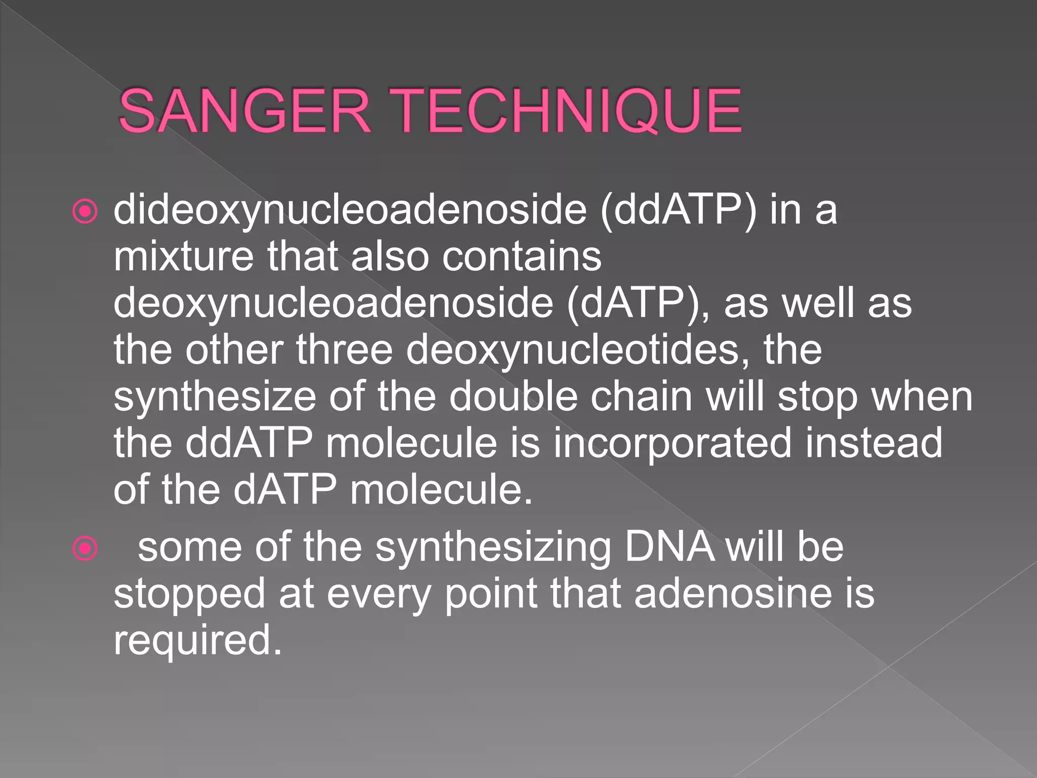 Sanger sequencing | PPTX