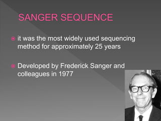 Sanger sequencing | PPTX