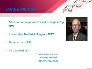 Sanger sequencing | PPTX