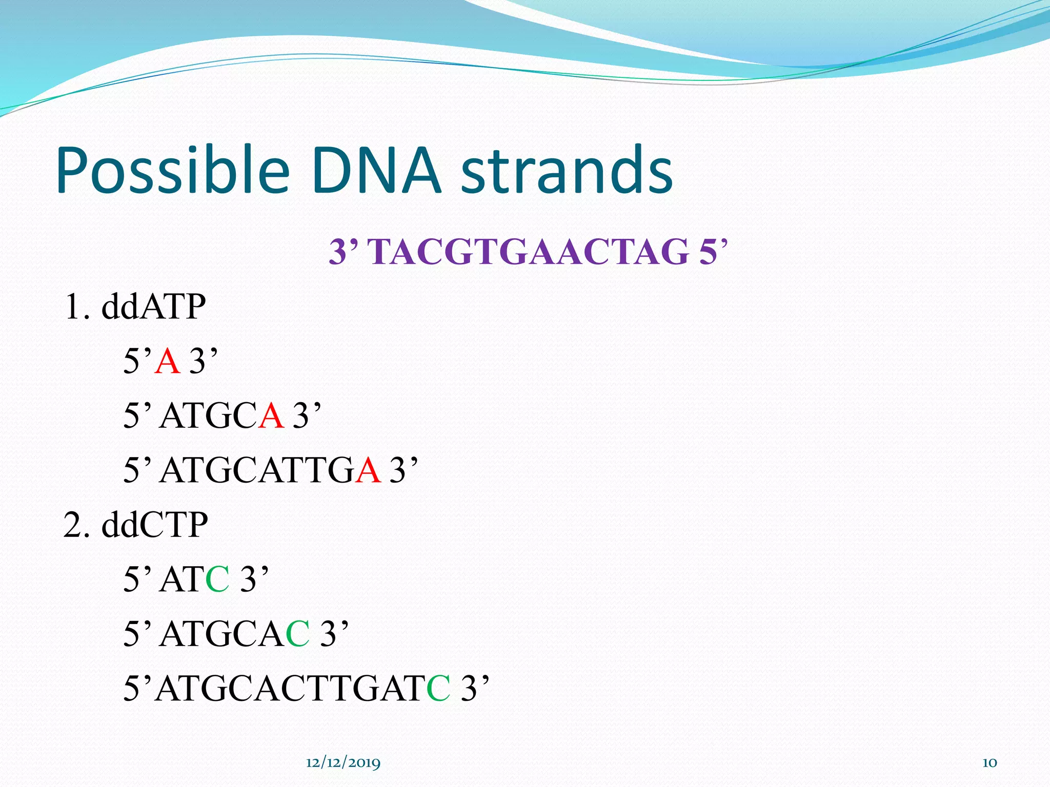 Sanger sequencing revised | PPTX