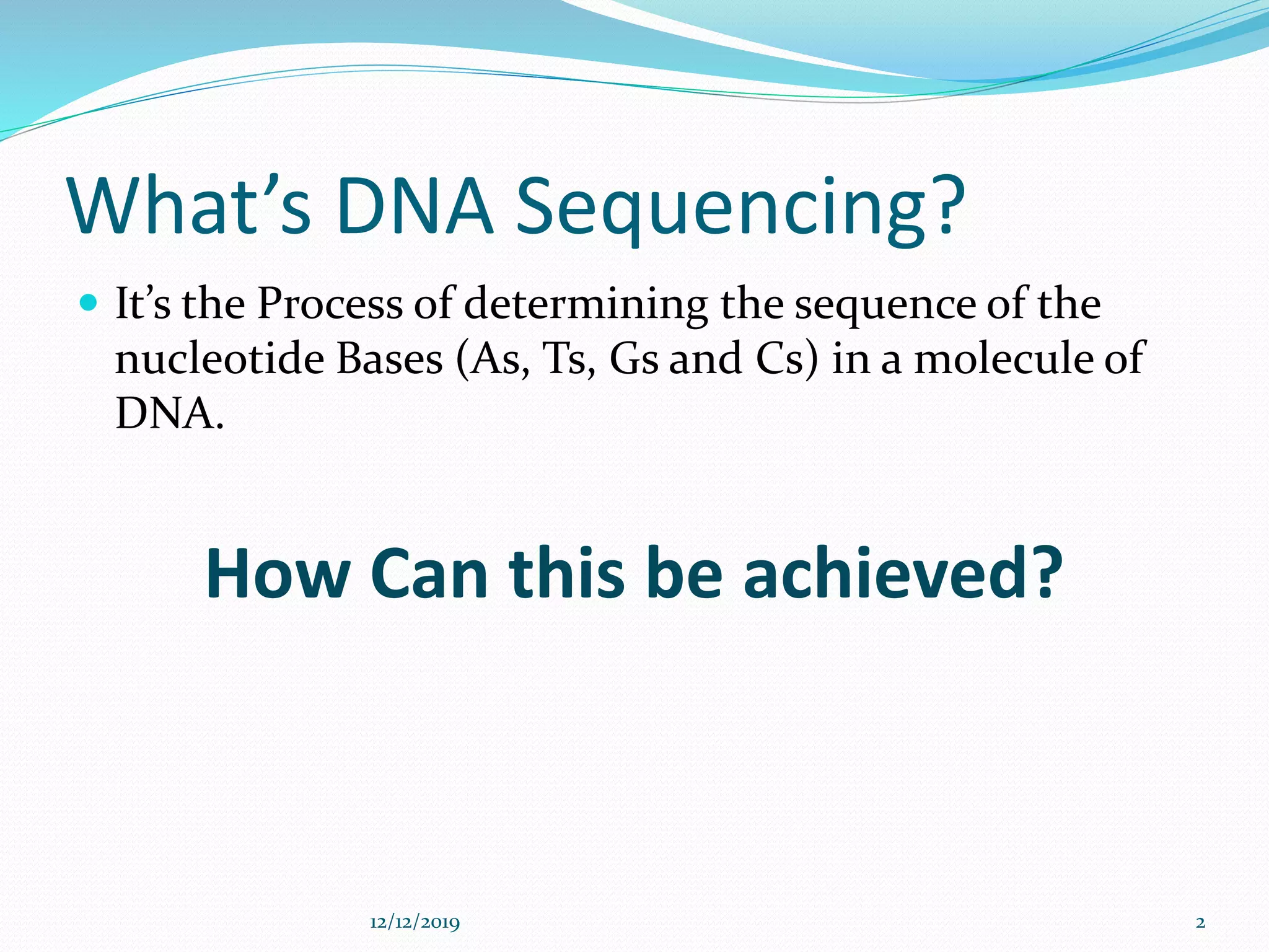 Sanger sequencing revised | PPTX