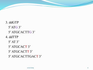 Sanger sequencing revised | PPTX