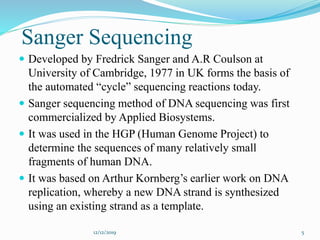 Sanger sequencing revised | PPTX