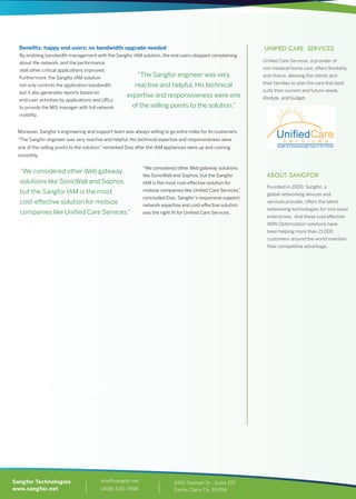 Sangfor internet access management unified care services case study | PDF