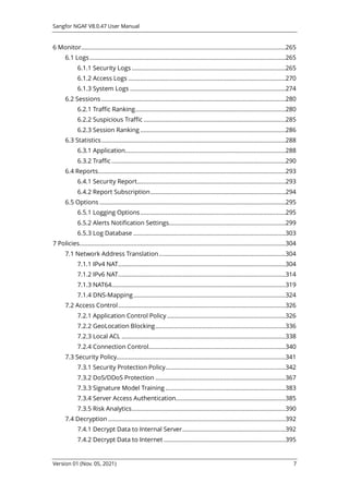 Sangfor_NGAF_v8.0.47_User Manual_EN.pdf | Computer Networking | Computing