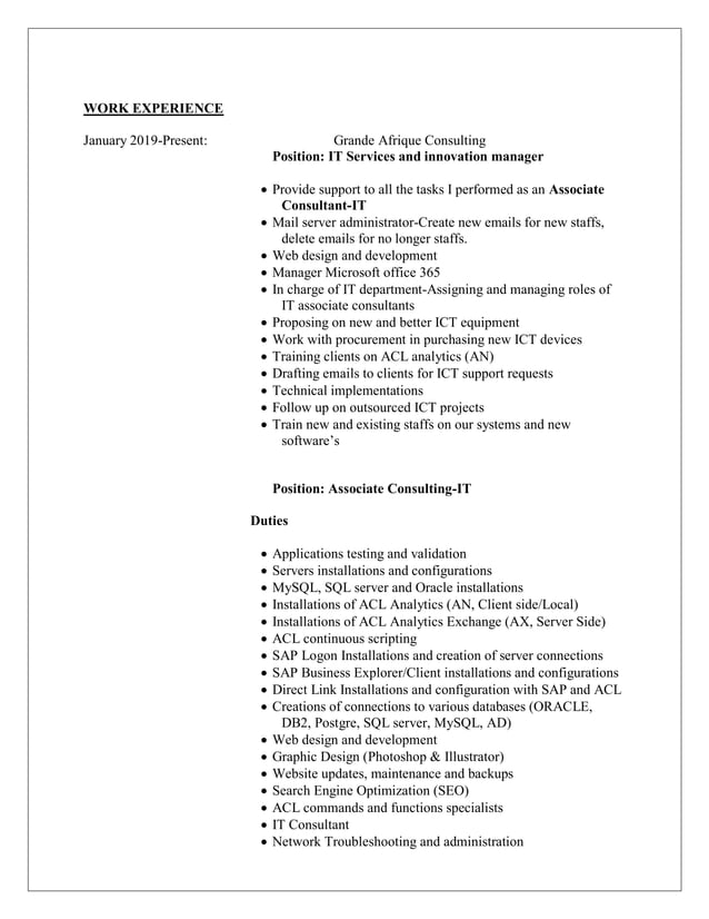 Sang gideon resume | PDF