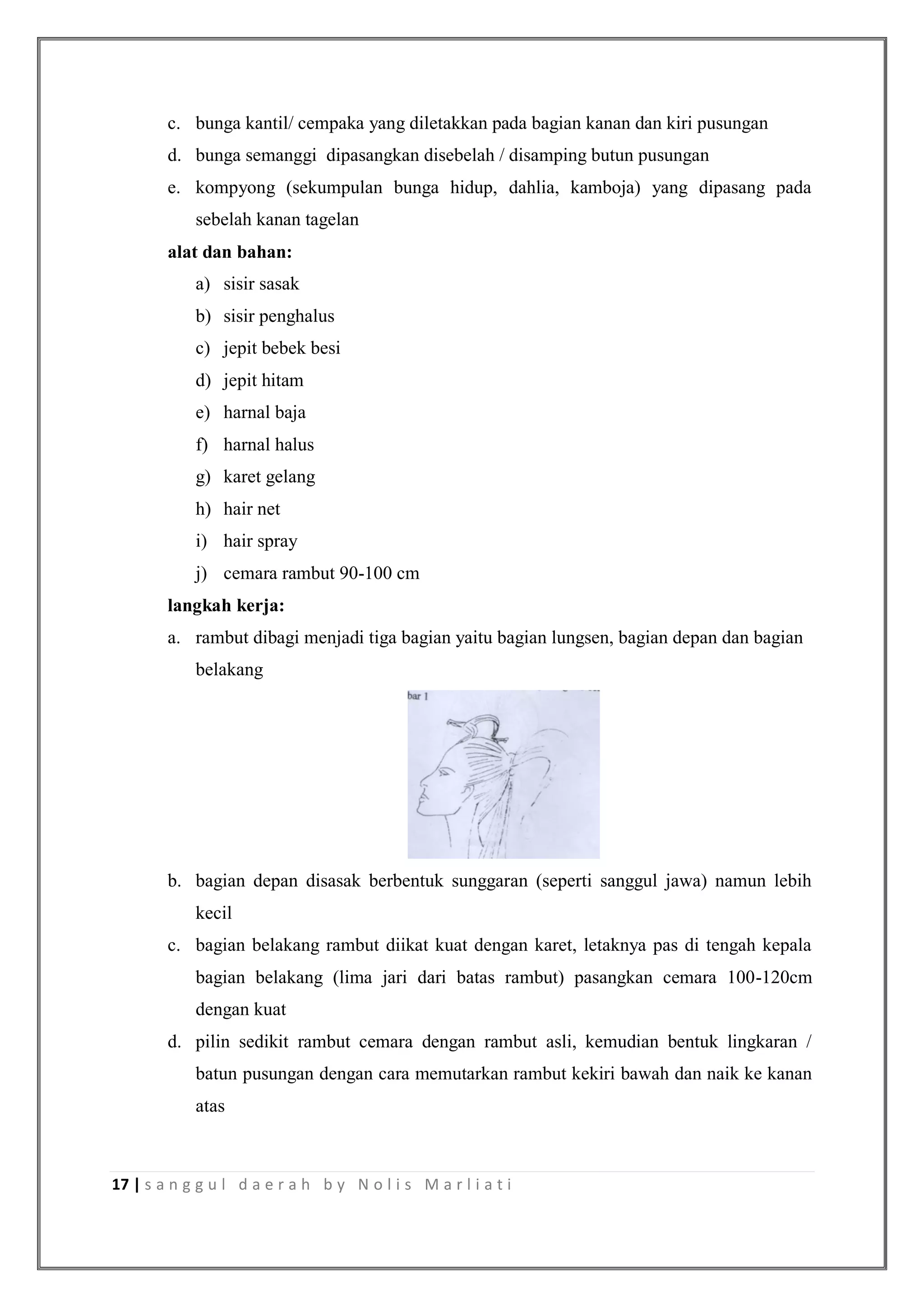 Sanggul tradisional | PDF