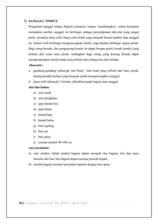 Sanggul tradisional | PDF