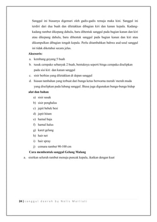 Sanggul tradisional | PDF