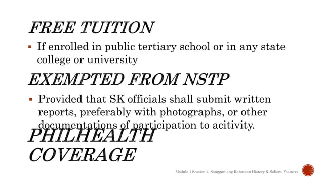 Sangguniang-Kabataan-History-Salient-Features.pptx | Law