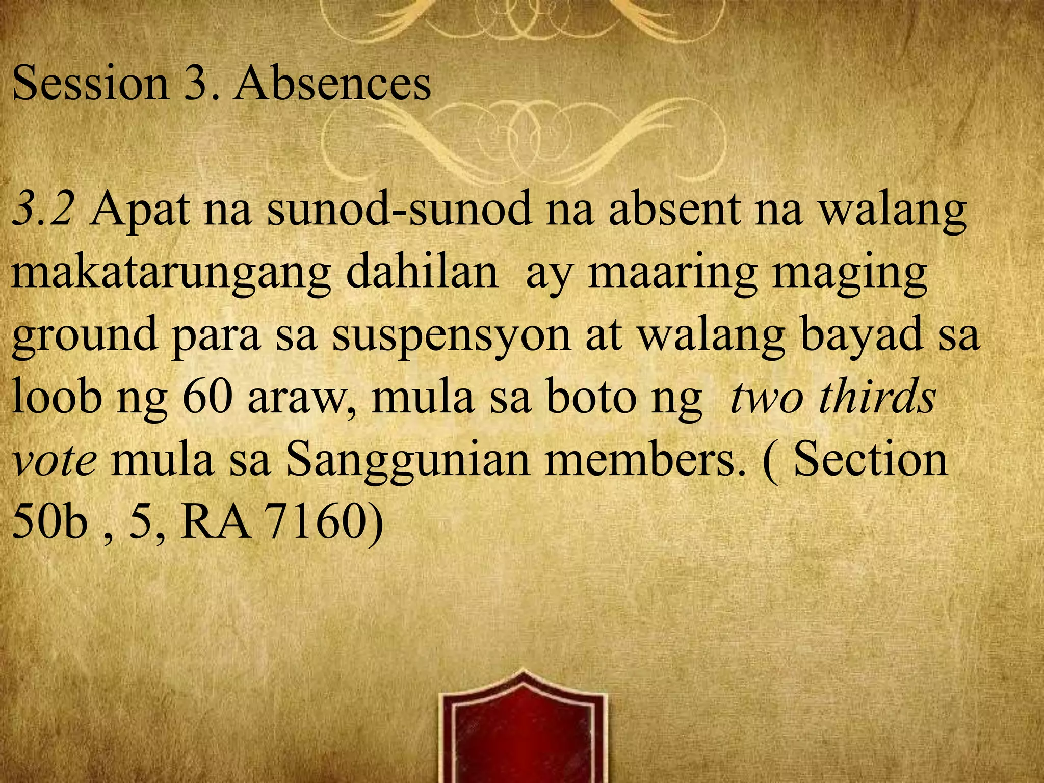 Powers and Functions Of the Sangguniang Bayan | PPTX