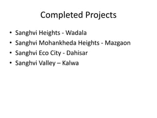 Sanghvi group | PPTX