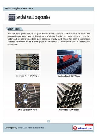 Sanghvi Metal Corporation,Mumbai, Stainless Steel & Carbon Steel pipe fittings | PDF