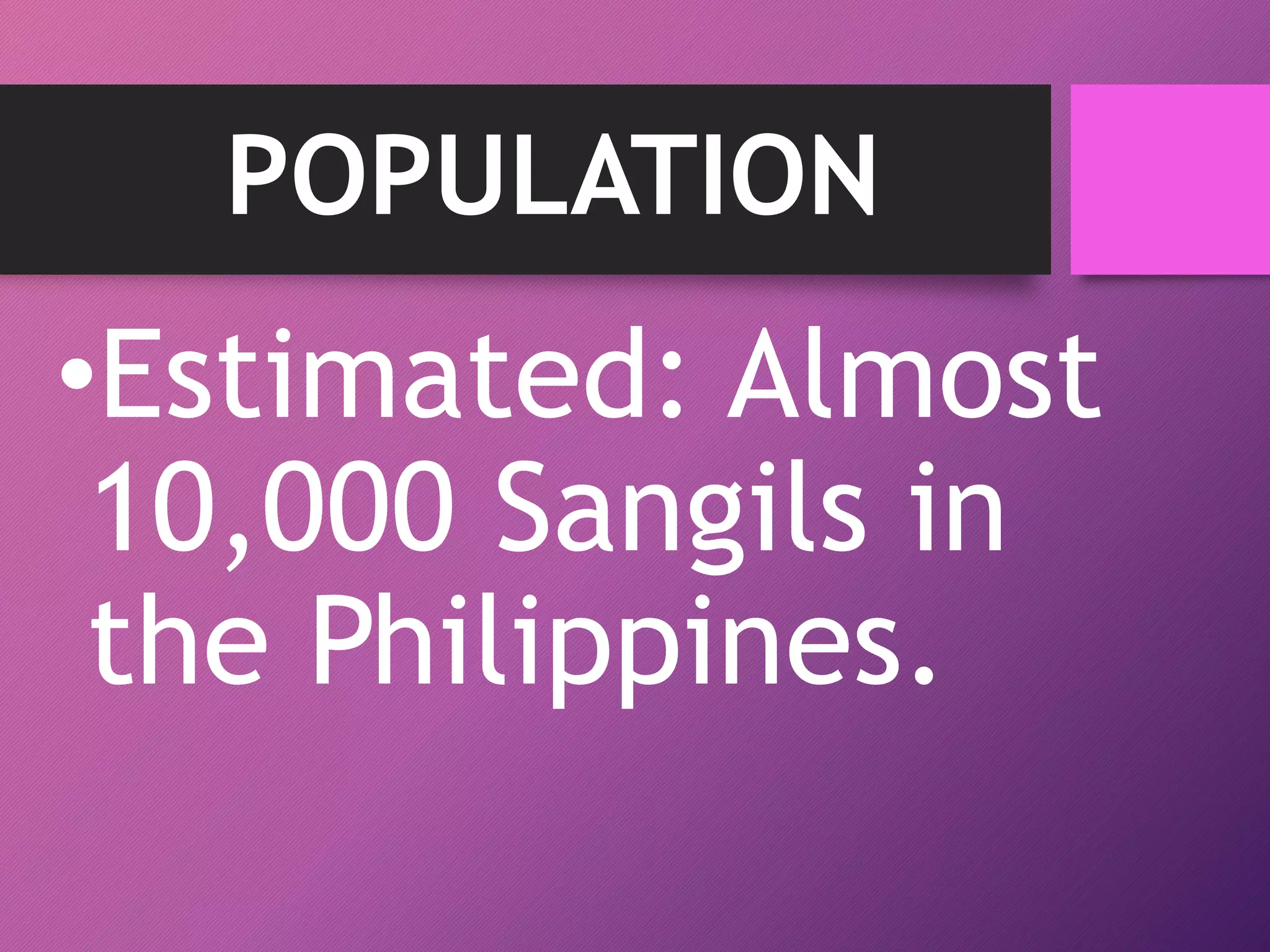 Sangil Ethnic Group of the Philippines | PPTX