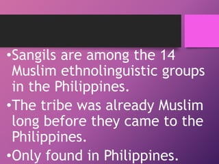 Sangil Ethnic Group of the Philippines | PPTX