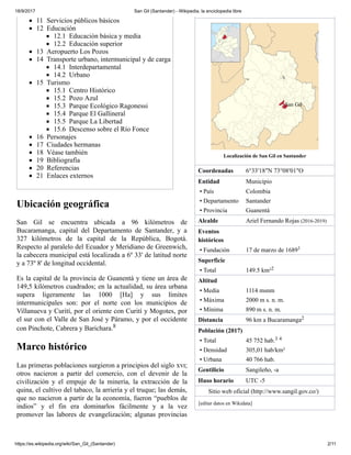 San Gil (Santander) Wikipedia, la enciclopedia libre. | PDF