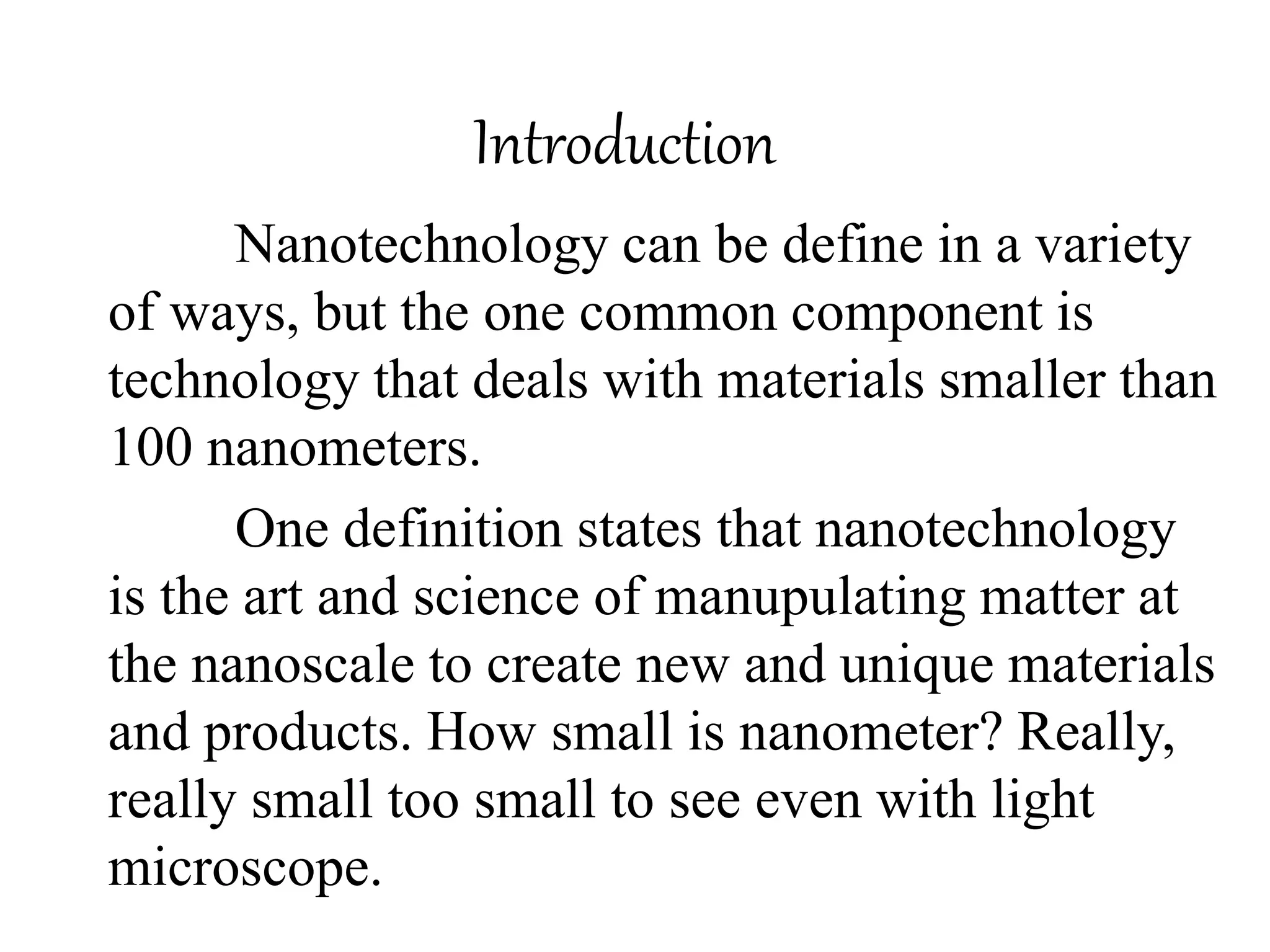 nanotechnology in drug development. | PPTX