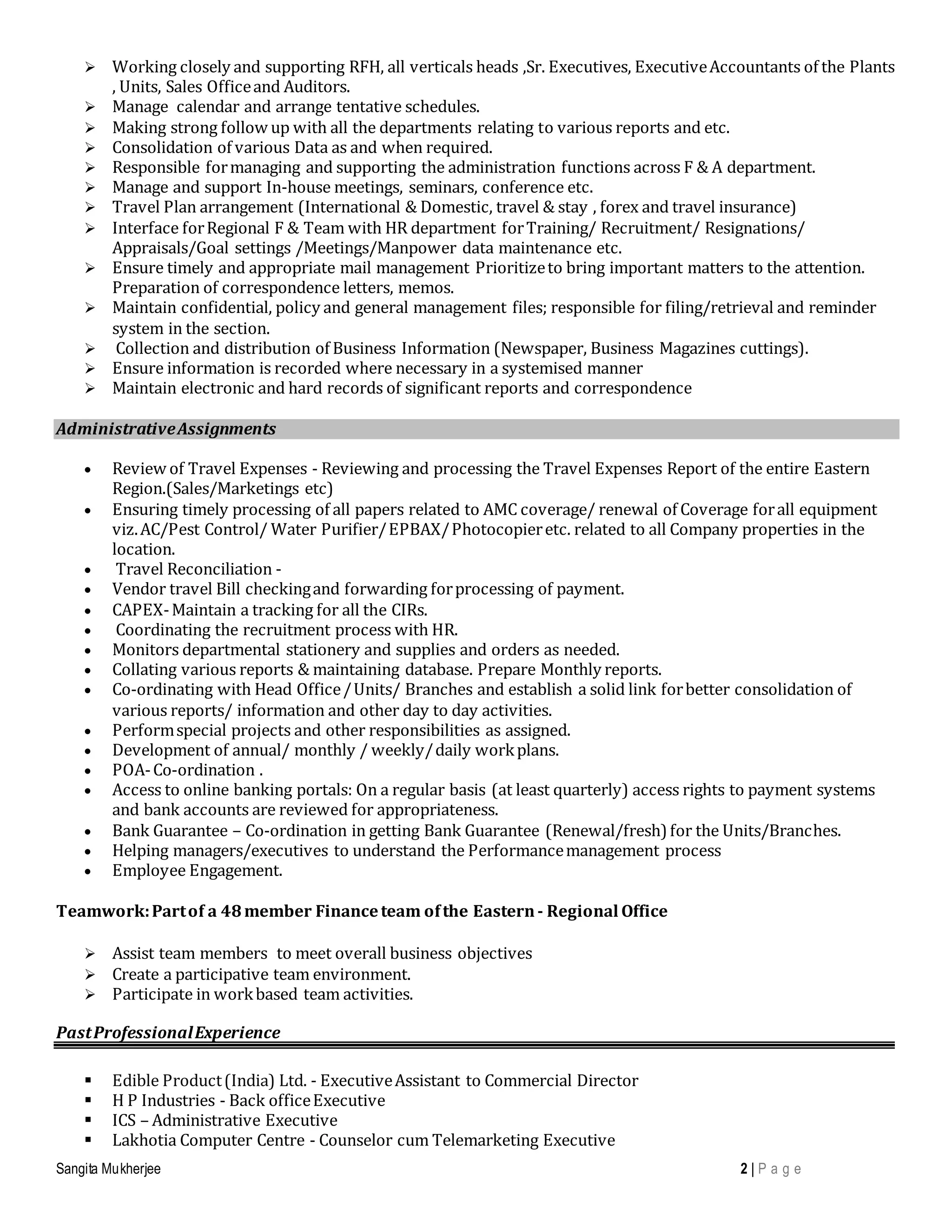 Sangita resume | DOCX