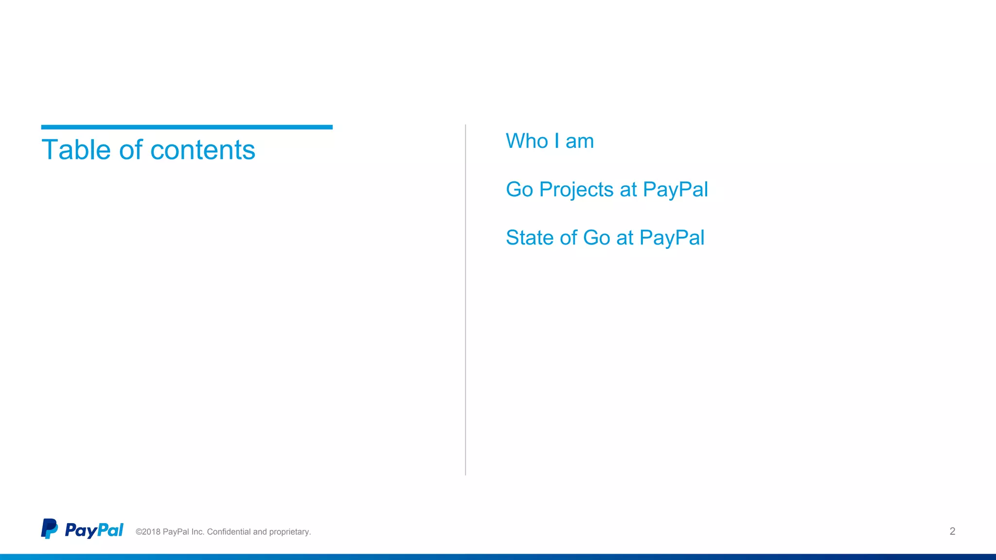 Go at PayPal (Go at Silicon Valley meetup) | PPT