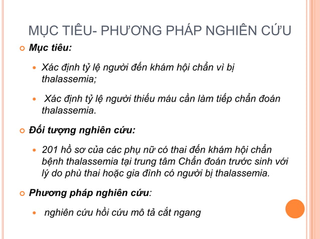 Sang loc thalassemia | PDF