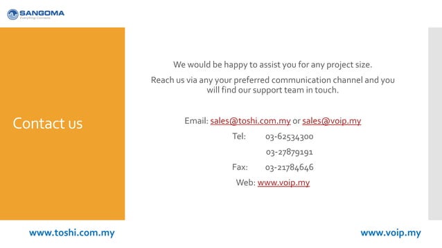 Sangoma Appliances and TM Multi-Line SIP | PDF