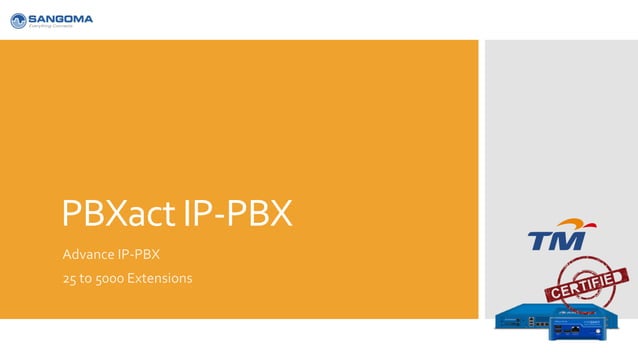 Sangoma Appliances and TM Multi-Line SIP | PDF