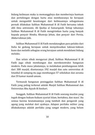 Sultan Muhammad Al Fatih | PDF