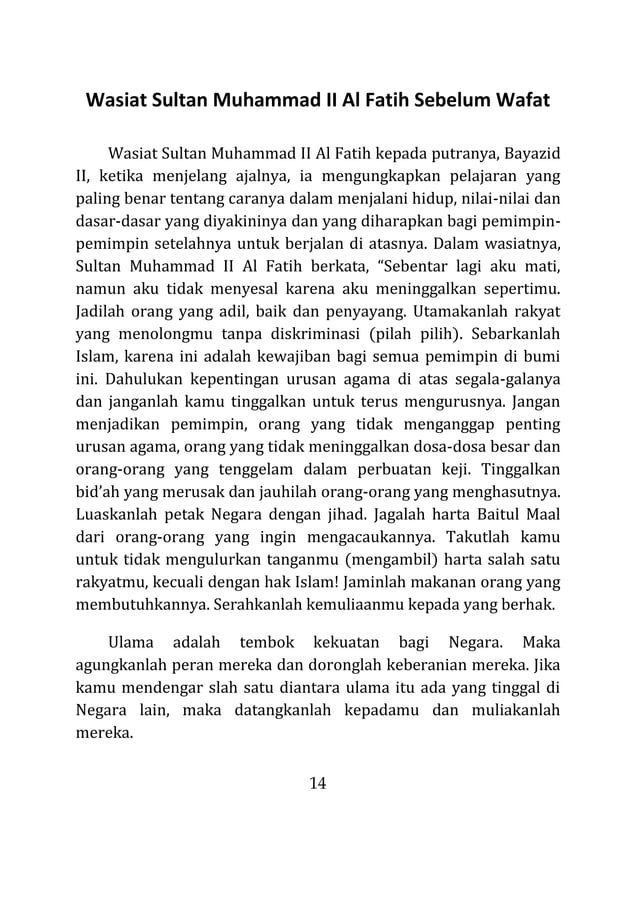 Sultan Muhammad Al Fatih | PDF