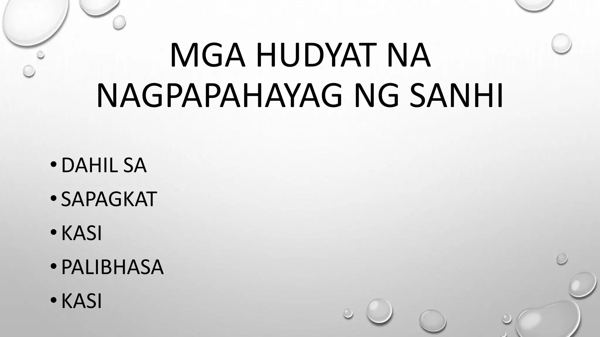 Sanhi at bunga | PPTX