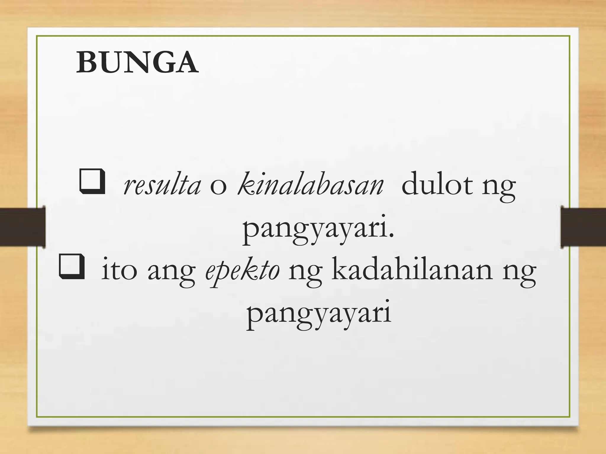 sanhi at bunga powerpoint presentation for filipino | PPTX
