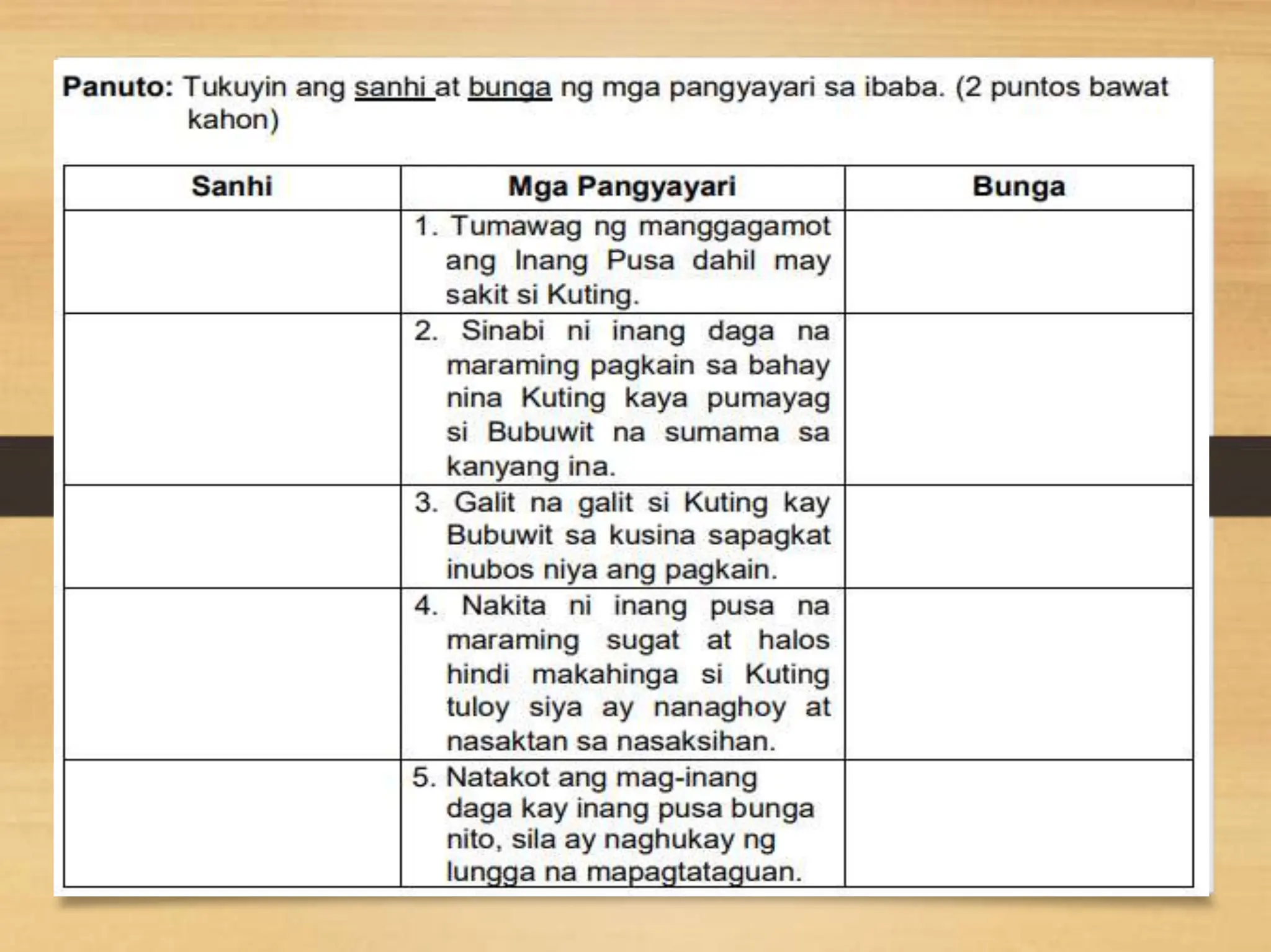 sanhi at bunga powerpoint presentation for filipino | PPTX