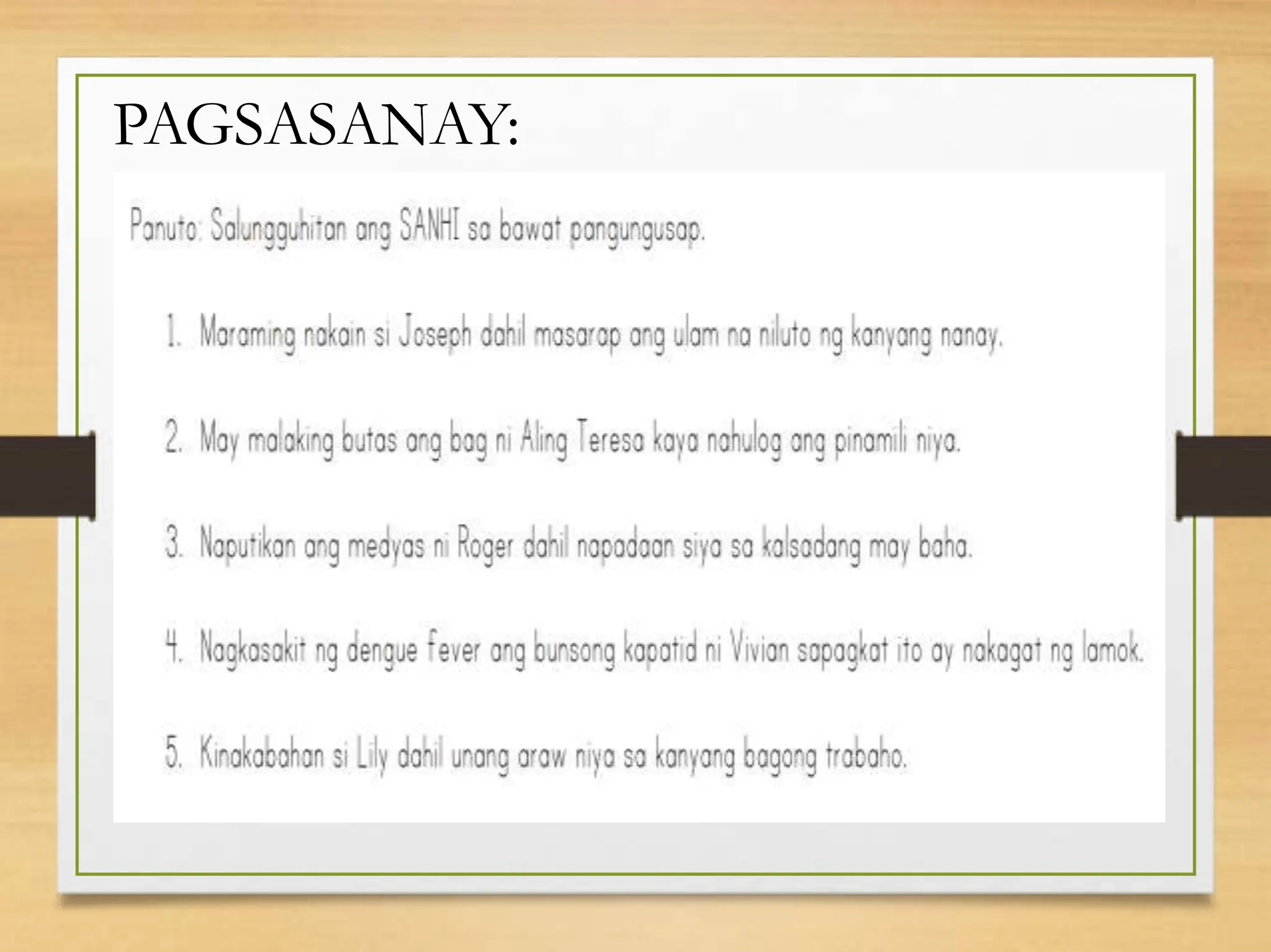 sanhi at bunga powerpoint presentation for filipino | PPTX