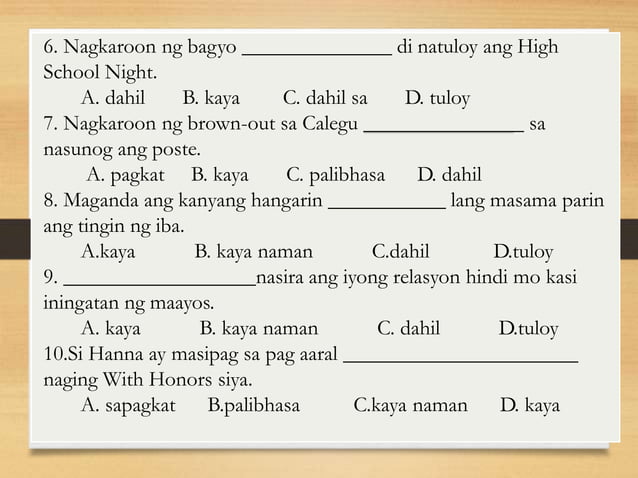 sanhi at bunga powerpoint presentation for filipino | PPTX