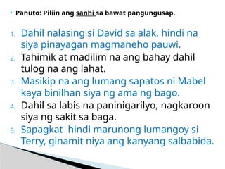 Sanhi at Bunga.pptx Filipino 9 Panitikang Asyano | PPTX