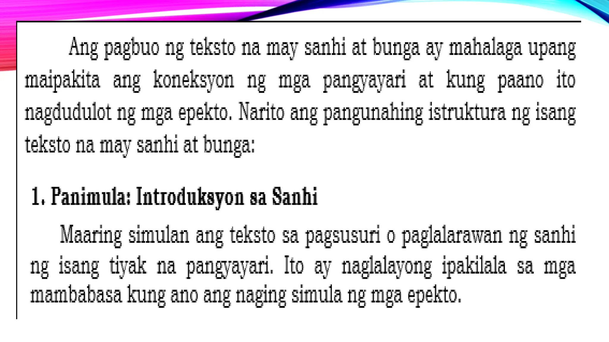 SANHI AT BUNGA (mga halimbawa nito at katuturan | PPTX