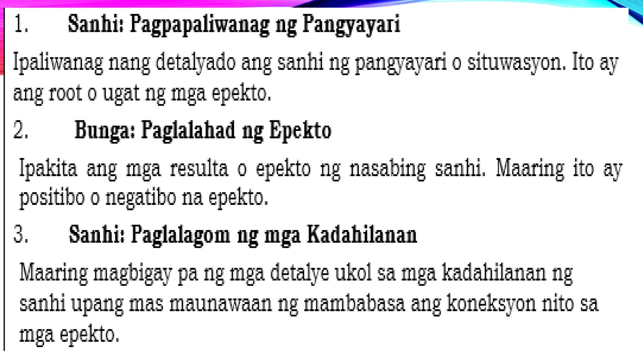 SANHI AT BUNGA (mga halimbawa nito at katuturan | PPTX
