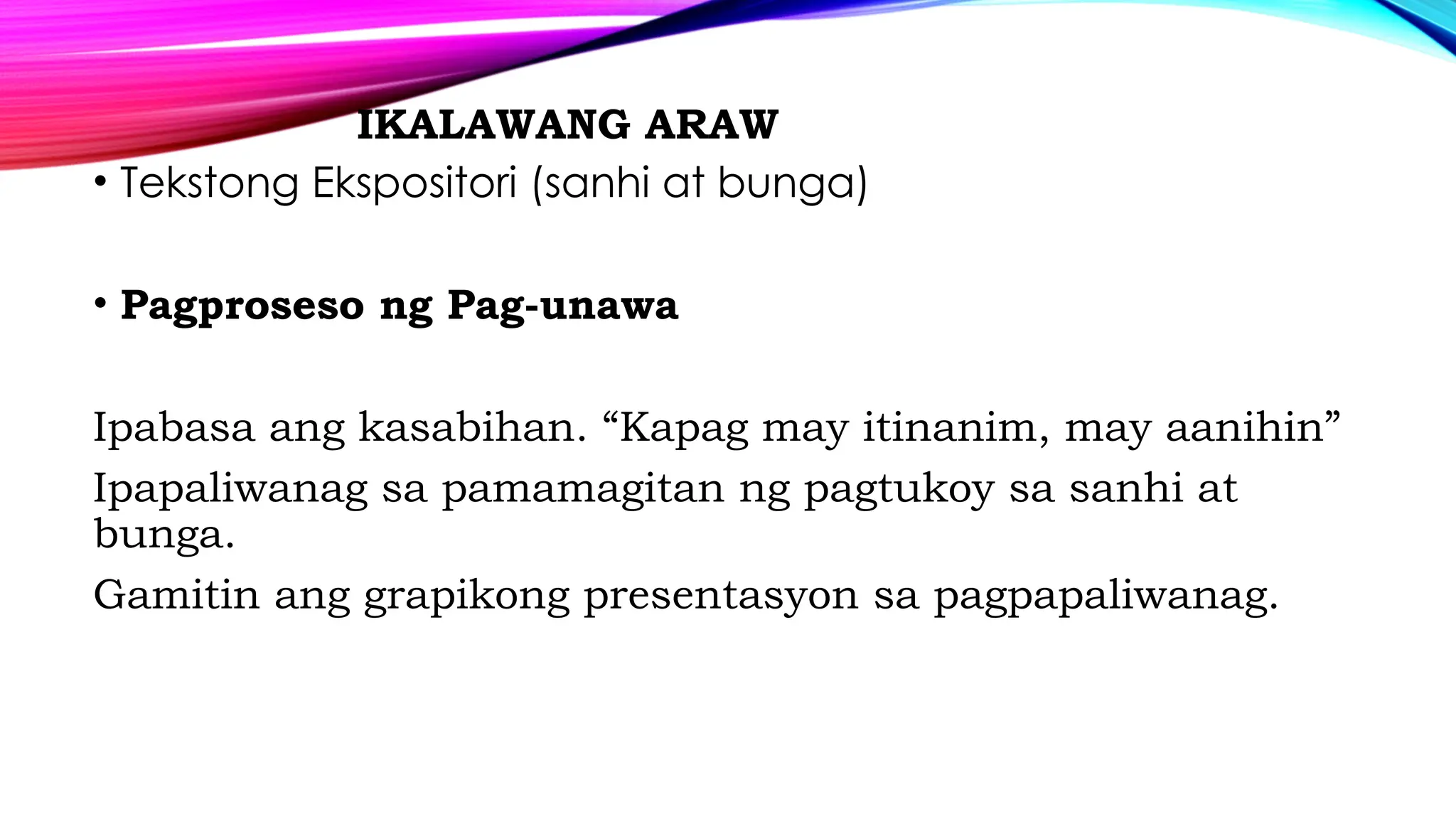 SANHI AT BUNGA (mga halimbawa nito at katuturan | PPTX