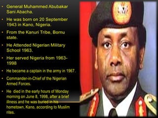 Sani abacha | PPTX