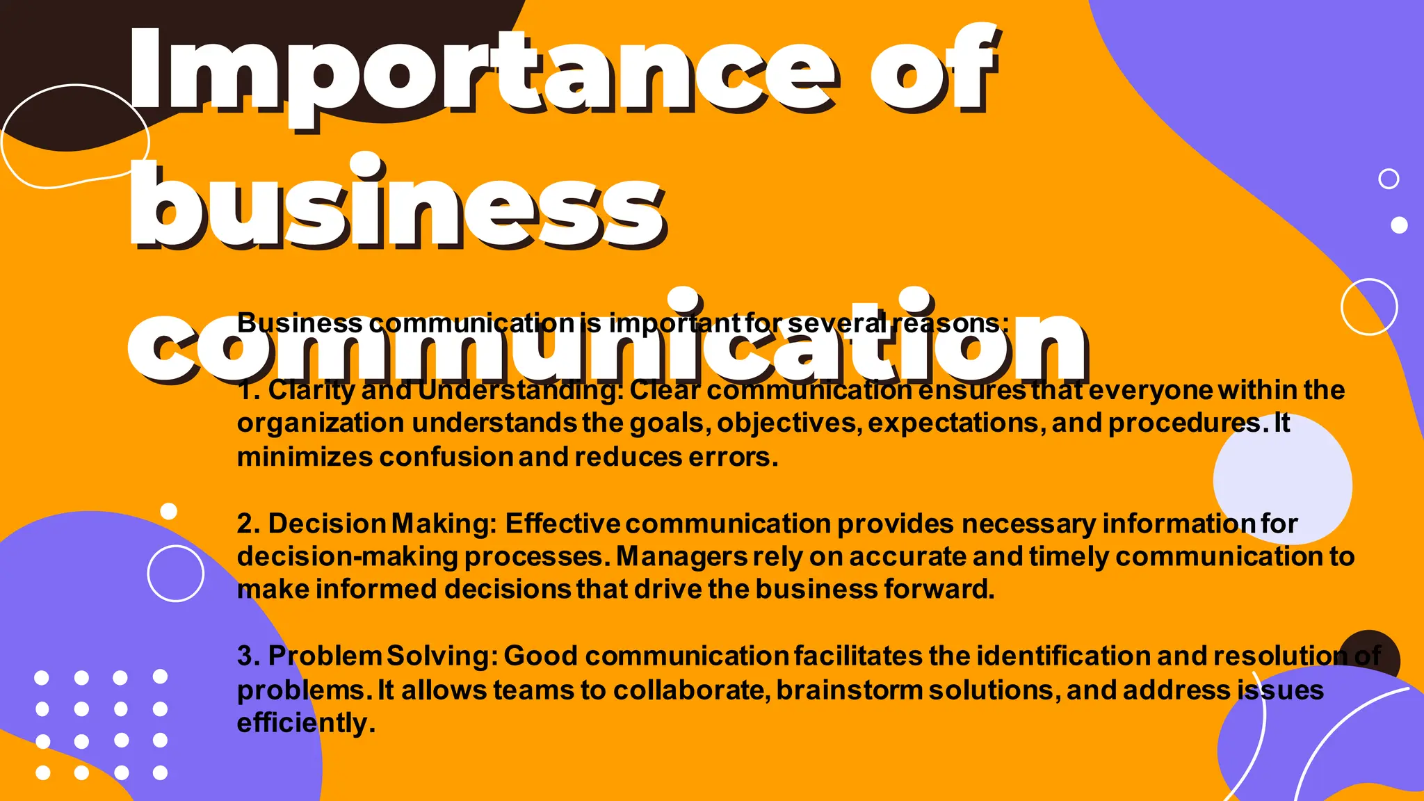 Business communication type of business communication importance of ...