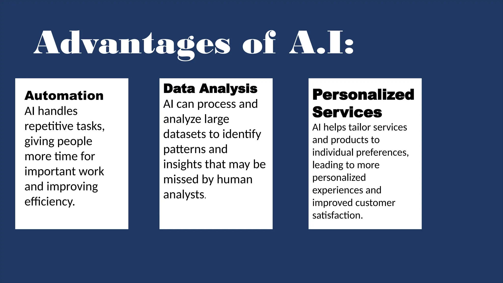 Artificial intelligence: advantages and disadvantages | PPTX | Technology Industry | Industries