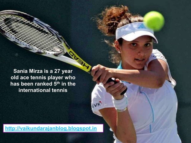 Sania Mirza Appointed The Brand Ambassador For Telangana: Vaikundarajan | PPTX