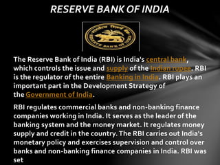 Class 10th Social Studies PPT on Roles of Bank | PPTX