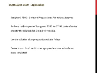 Sanigard 7500. Silane Quat Antimicrobial | PPTX
